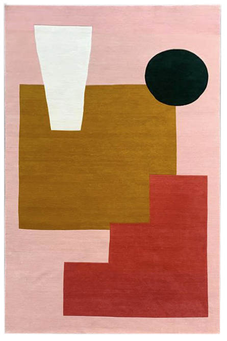 EARTHQUAKE PINK - Tapis Design & graphique – Sibylle De Tavernost