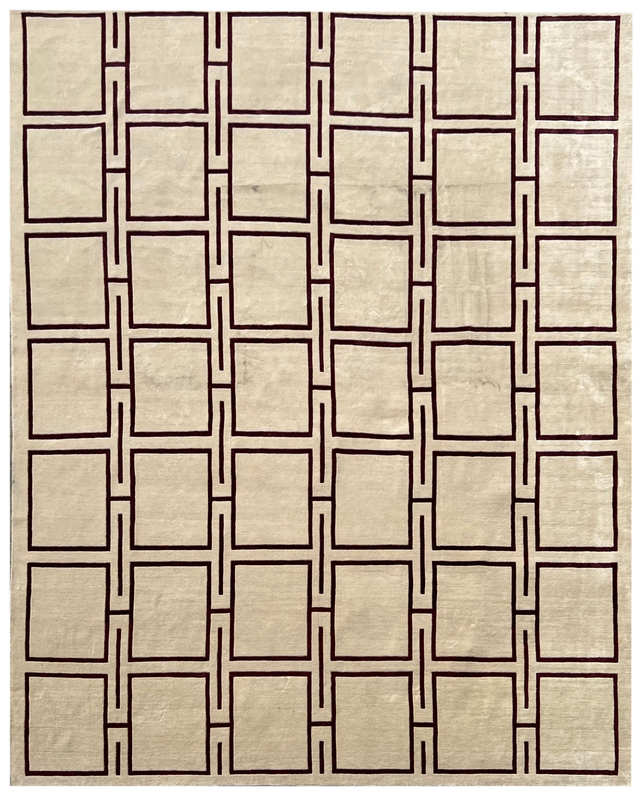 MOONLIGHT WALK (RED) - Design & graphic rugs – Sibylle De Tavernost